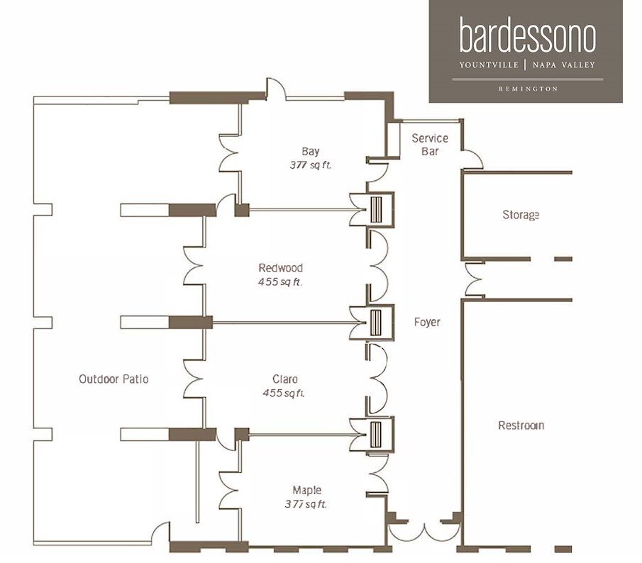 Capacity Charts and Floor Plans | Bardessono Hotel and Spa